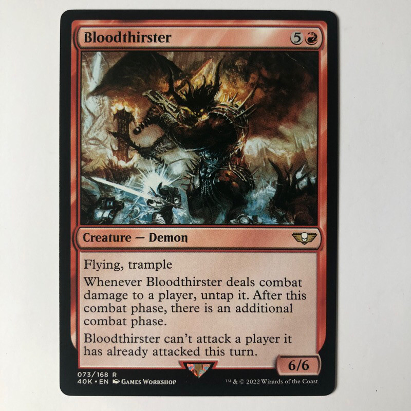 Playtest Card - Bloodthirster (40K) | Shopee Philippines