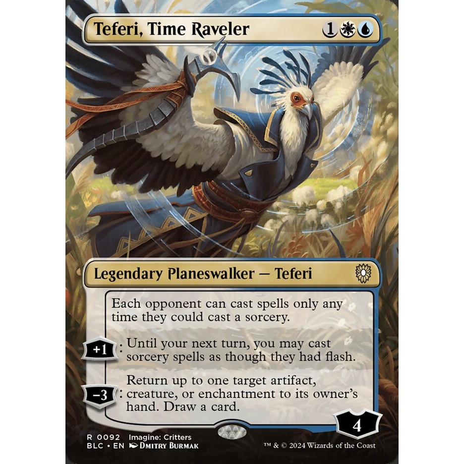 Teferi, Time Raveler foil Bloomburrow Commander BLC MTG Magic the ...