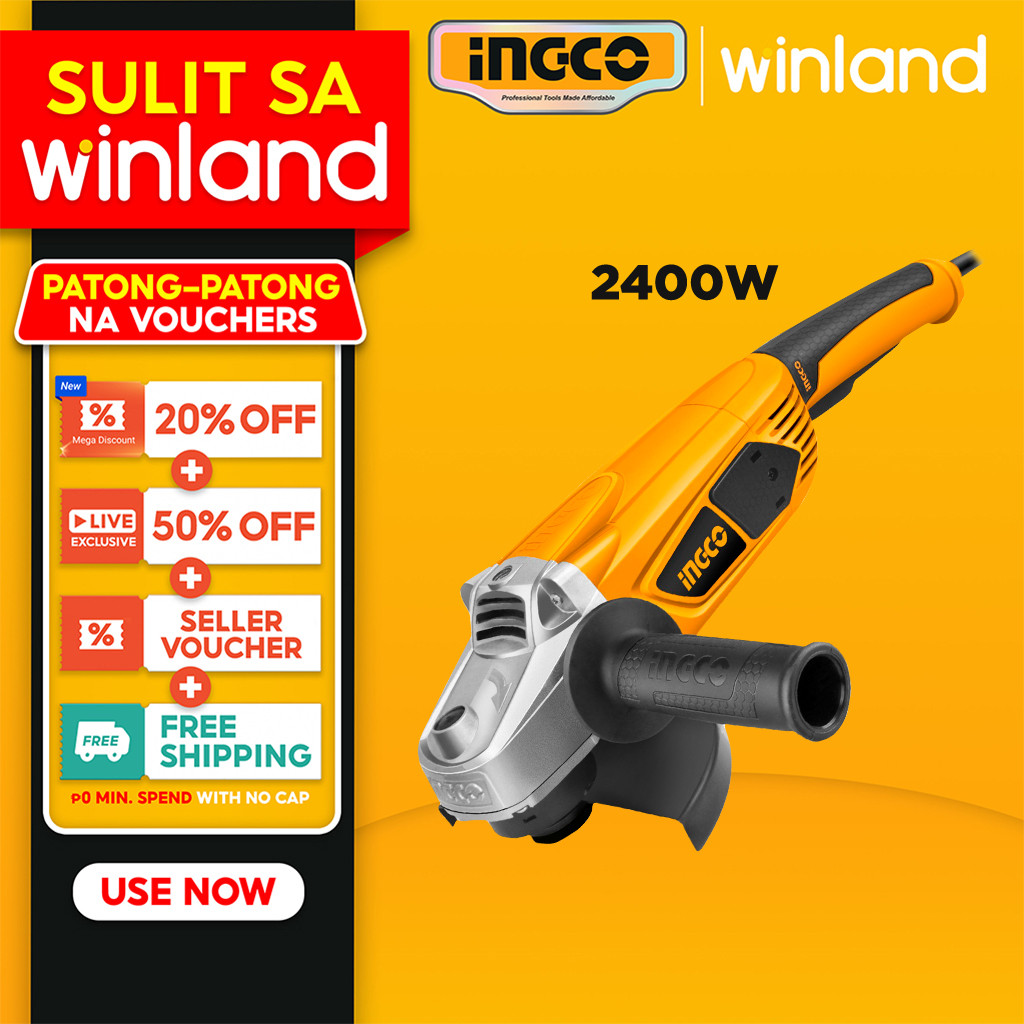 Ingco by Winland Angle Grinder 2400W AG240082 ING-PT | Shopee Philippines