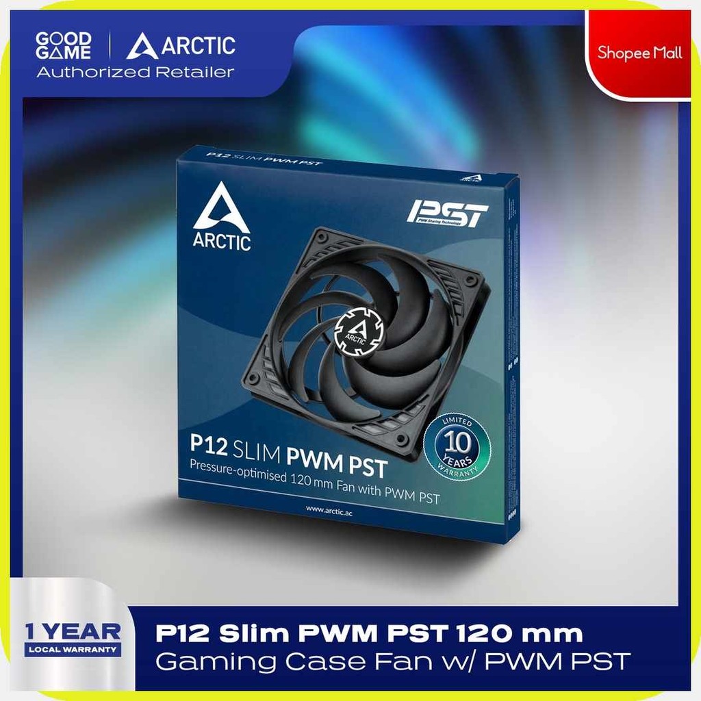 Arctic+Jv[P12}xh}Slim}rn)PWM}g)PST}l)Pressure-optimised}m)120~N*mm~f*PWM Fan with integrated Y ...