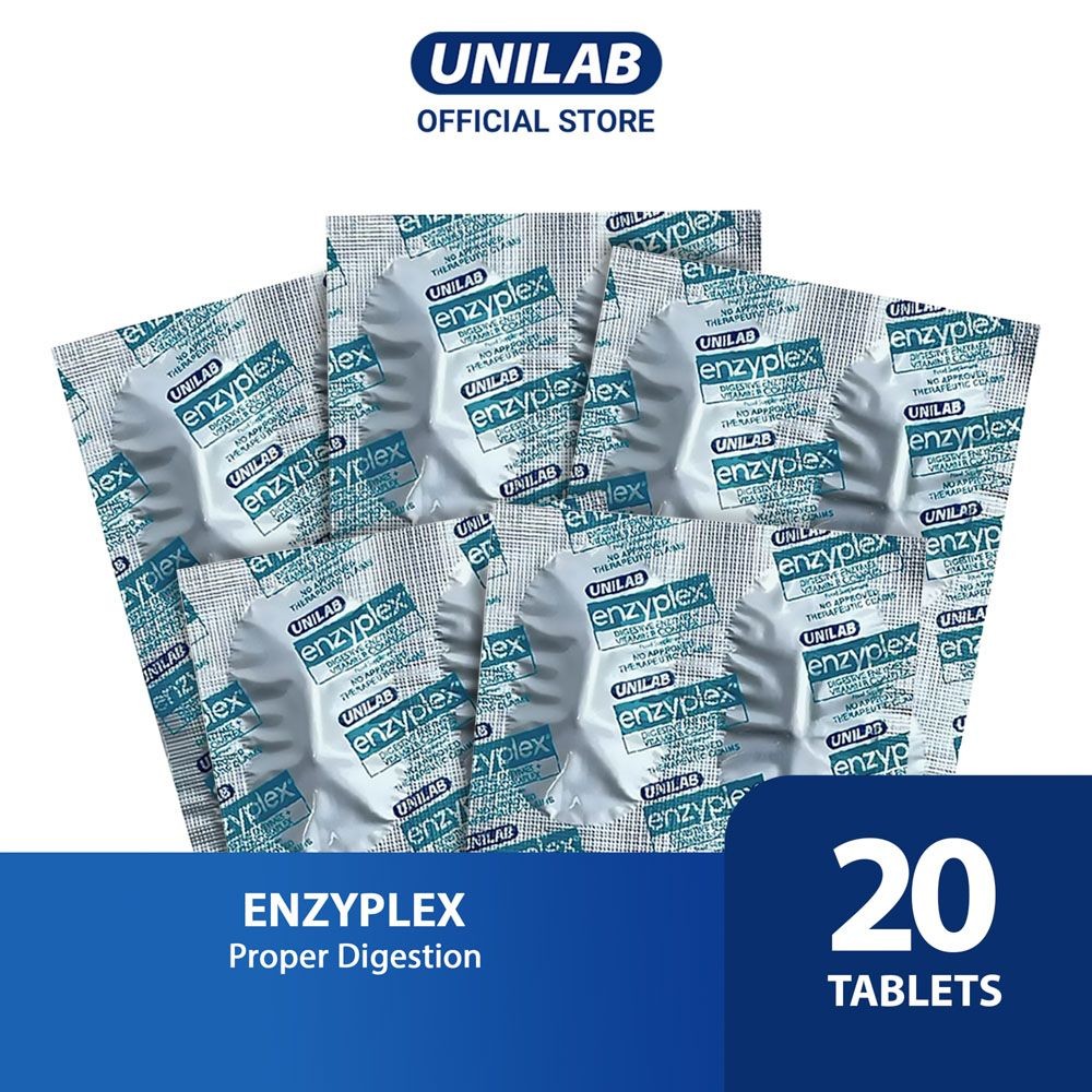 UNILAB - Enzyplex® 20 Tablets, Digestive Enzymes + B Vitamins - For ...