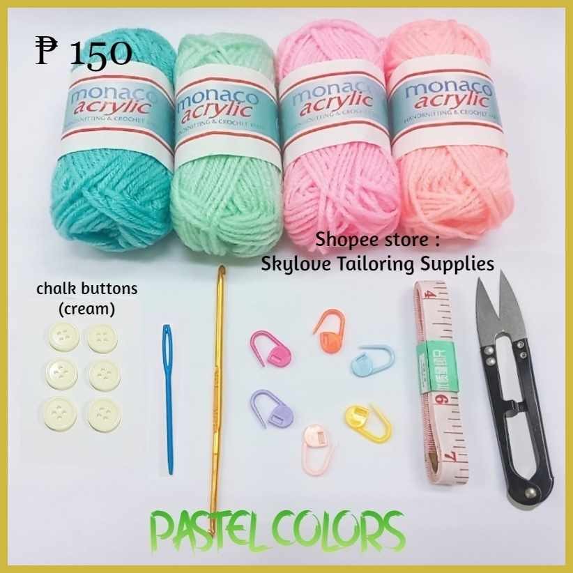 Crochet:Sy$Set&Ly`|`Dn&Crochet`eI&Beginner's`ZS&Set`Ov&|{h'Starter{S'Kit for Beginners |4ply ...