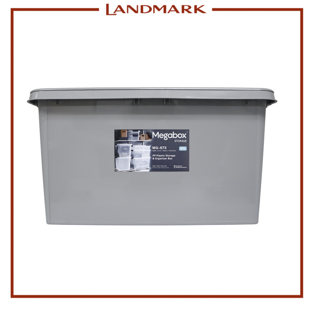 Megabox Storage Box 80L 72.5 x 38 x 39.4cm (MG-673) | Shopee Philippines