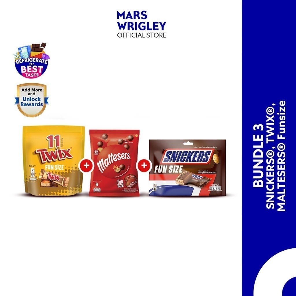 SNICKERS®, TWIX®, MALTESERS® Funsize [Bundle of 3] | Imported ...