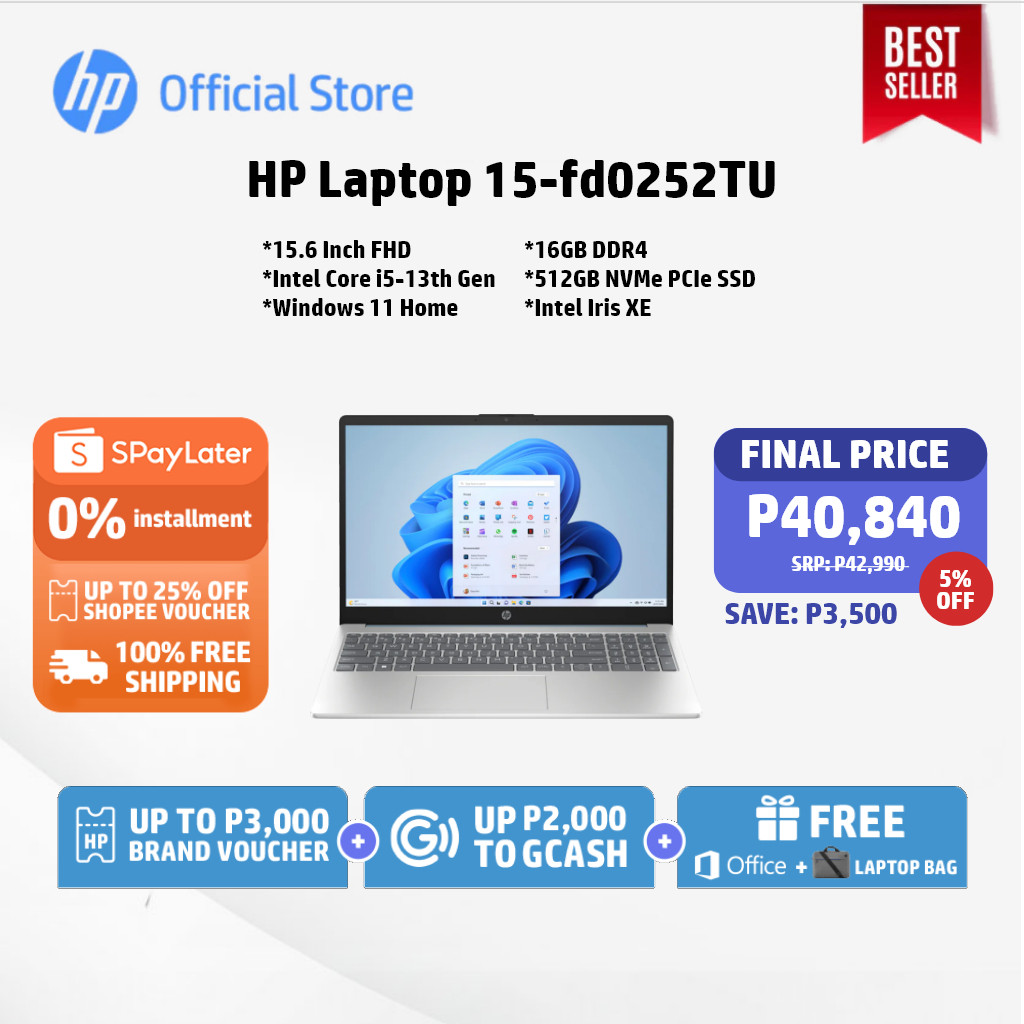 HP Laptop,15 inch | Intel i5/i7 12th/13th Gen ,8GB RAM,512GB,Windows 11 ...