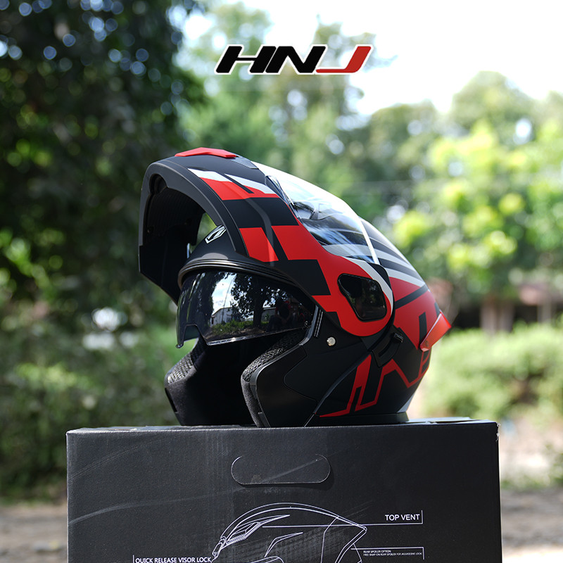 HNJ 937 Modular Helmet Full Face for motorcycle Dual Visor Unisex ...