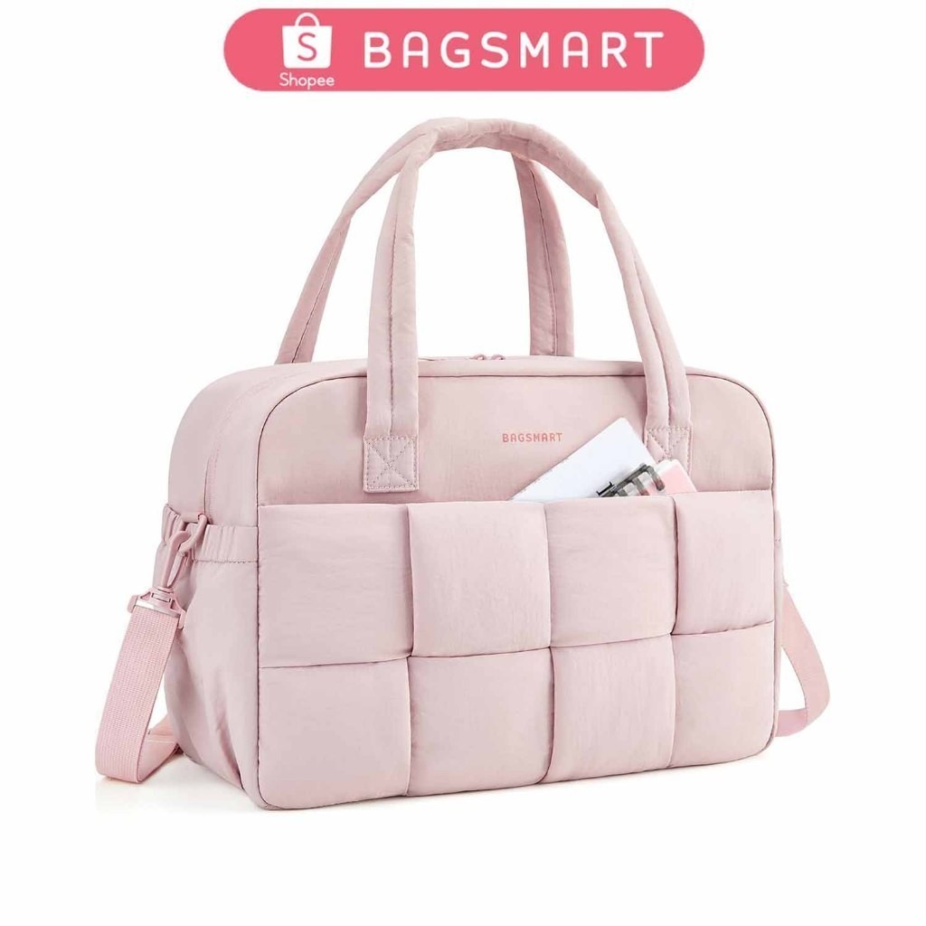 BAGSMART Gym Bag Puffer Travel Bag Duffle Bag with Laptop Compartment ...