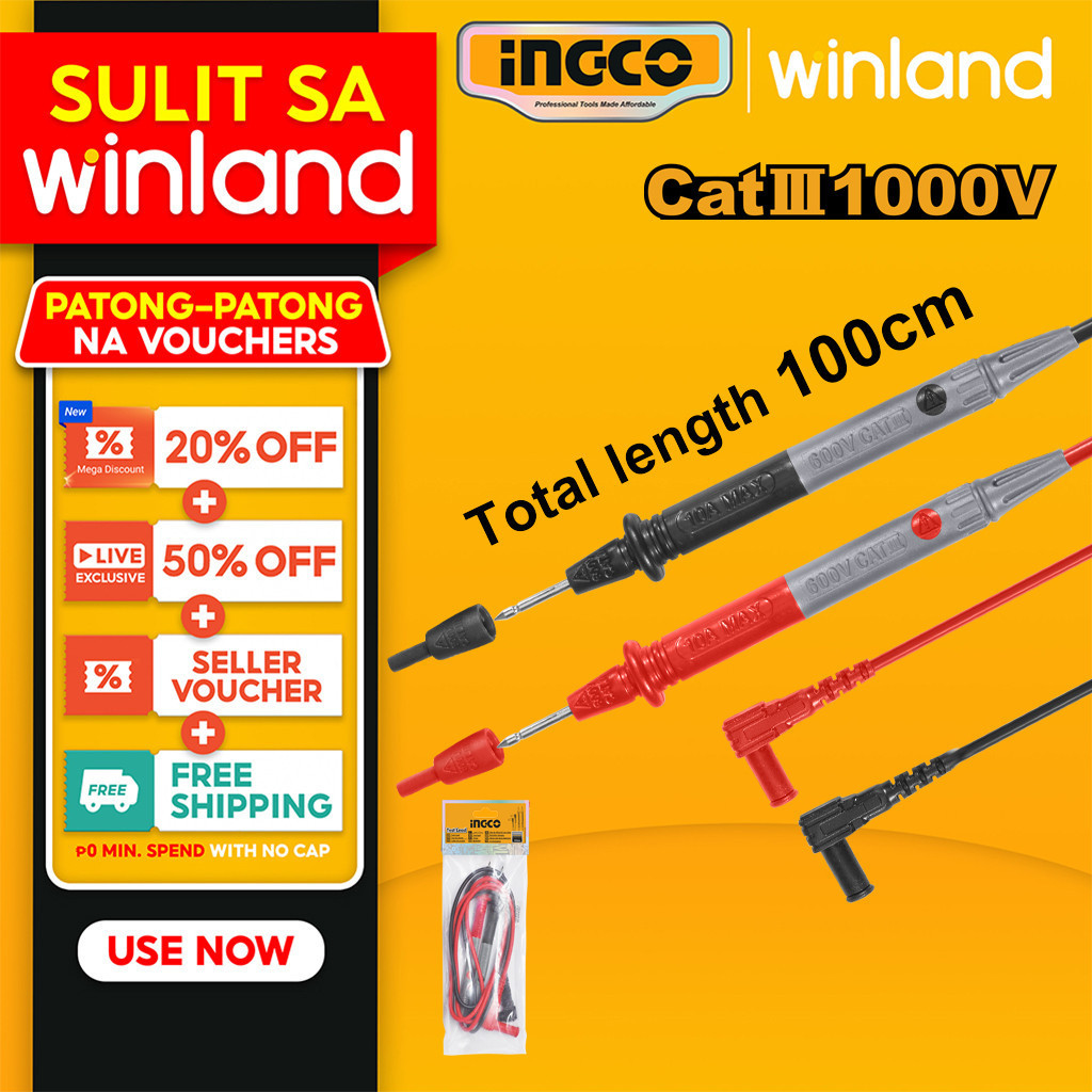 Ingco by Winland Universal Digital Multimeter Probe Test Leads Probe ...