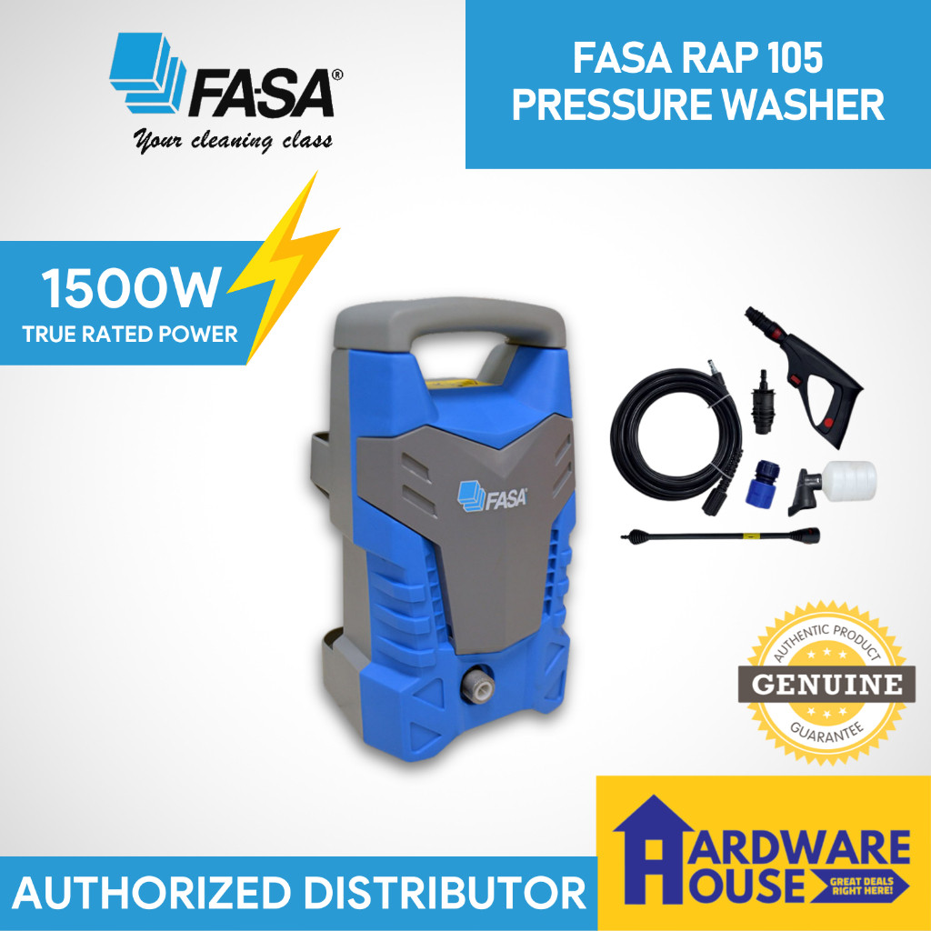 ORIGINAL FASA RAP 105 Portable Pressure Washer Power Sprayer 1500W ...