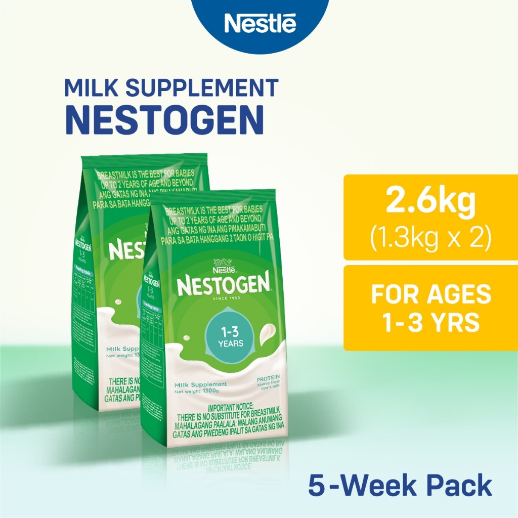 Nestogen Three Milk Supplement for Children 1 to 3 Years Old 1.3kg ...