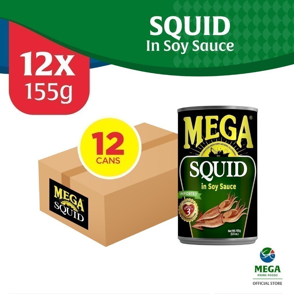 Mega Squid In Soy Sauce 155G By 12'S | Shopee Philippines