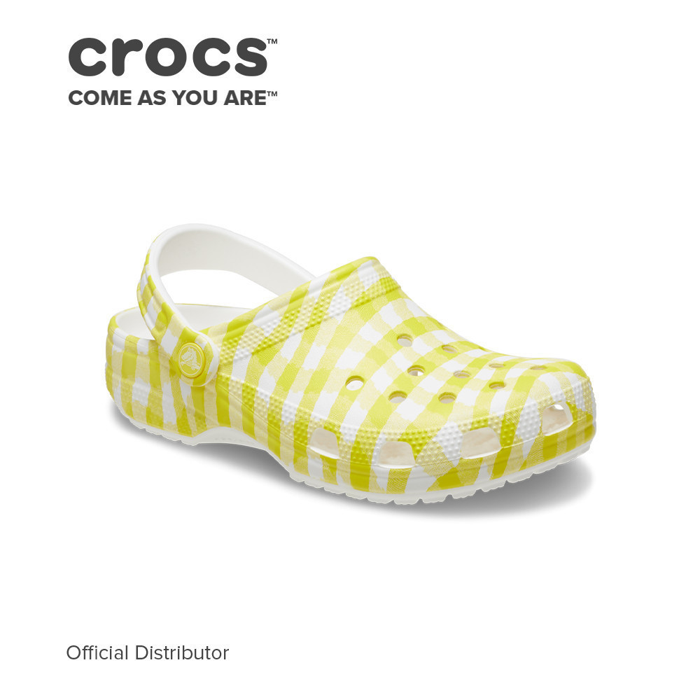 Crocs Classic Gingham Clog in Daylily | Shopee Philippines