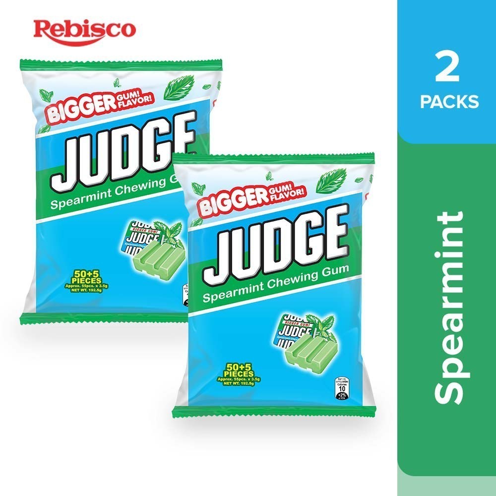 Judge Gum Bricks Spearmint 3.5G X 50+5Pcs (Set of 2) | Shopee Philippines