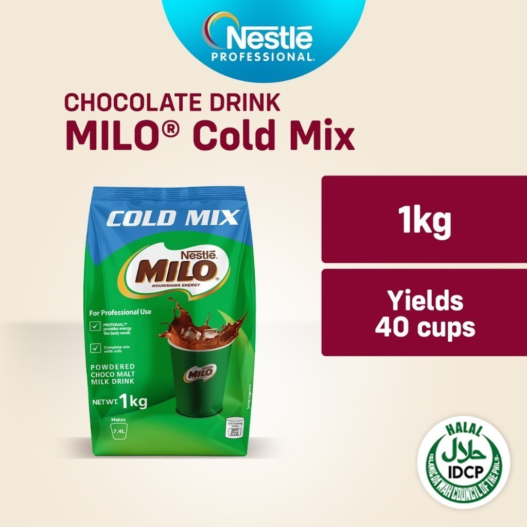 Milo Cold Mix Powdered Choco Malt Milk Drink 1kg | Shopee Philippines
