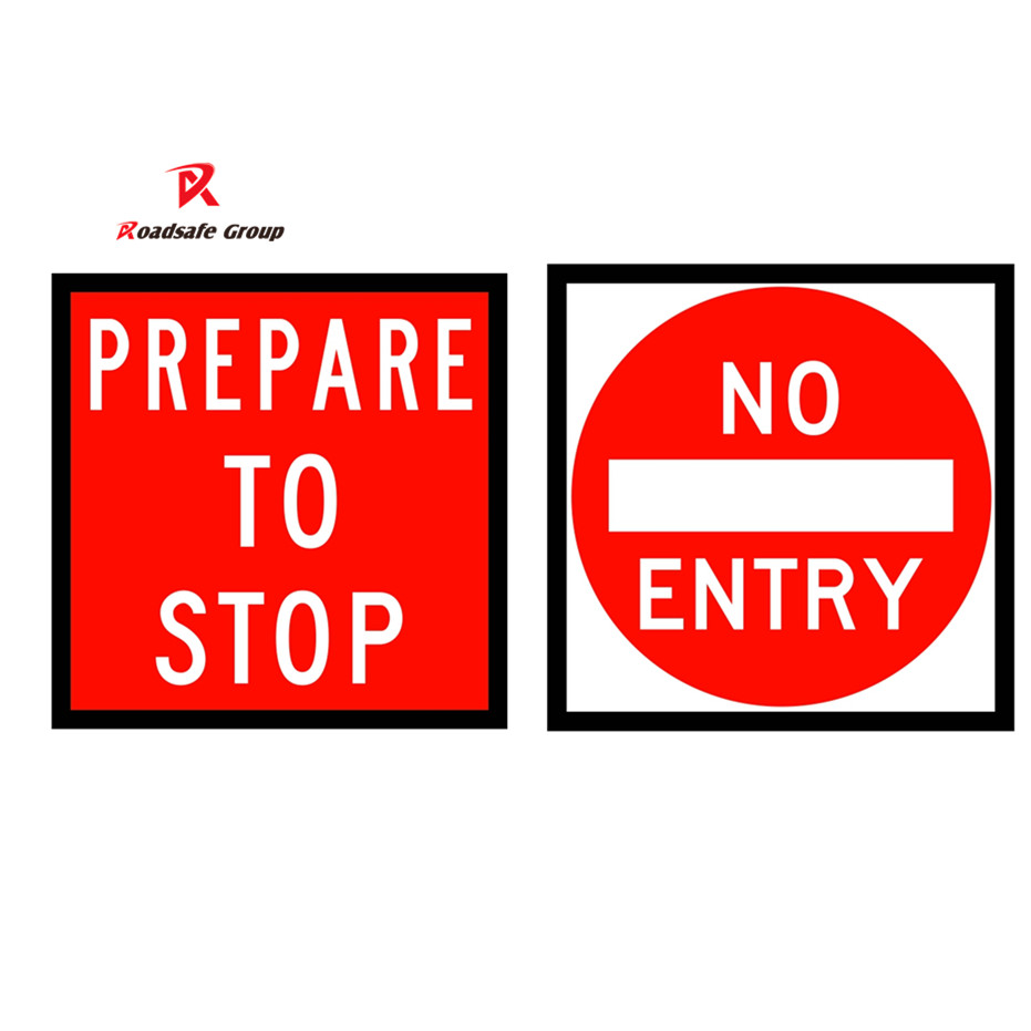 Prepare to Stop Australian standard Plastic traffic sign board REDUCE ...