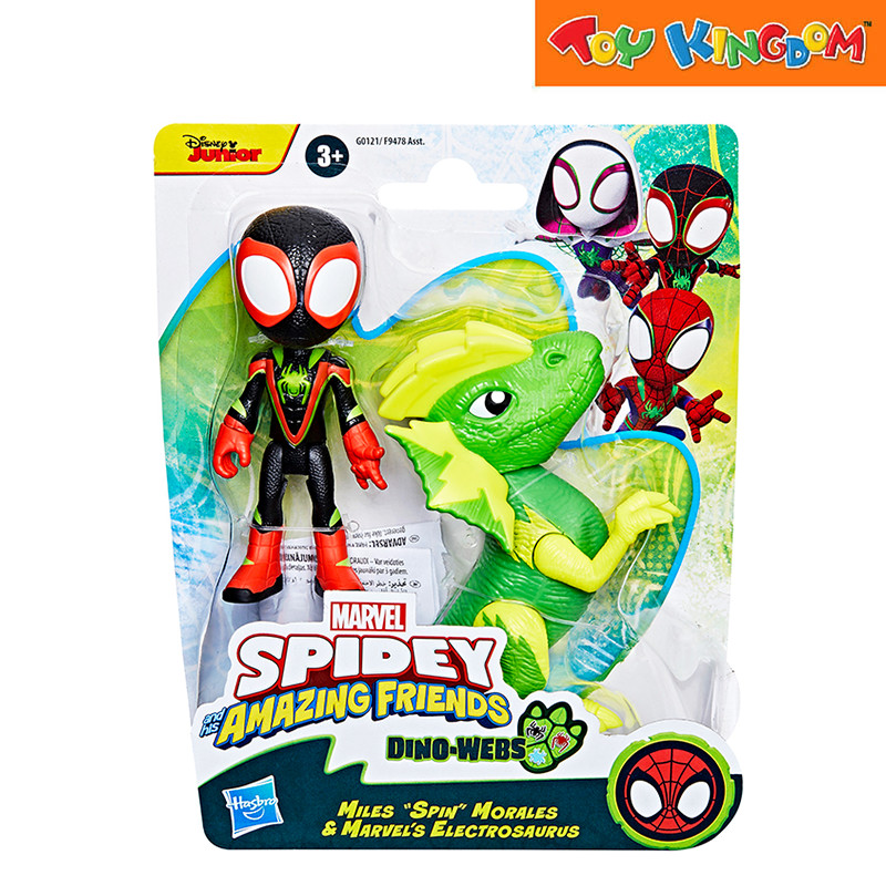 Disney Junior Marvel SAF Dino Webs Miles Spin Morales & Electrosaurus ...