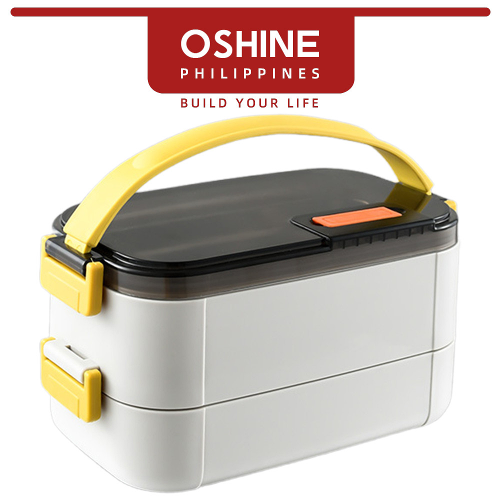 OShine Microwavable Lunch Box 2 Layers Stainless Steel Bento Box For ...