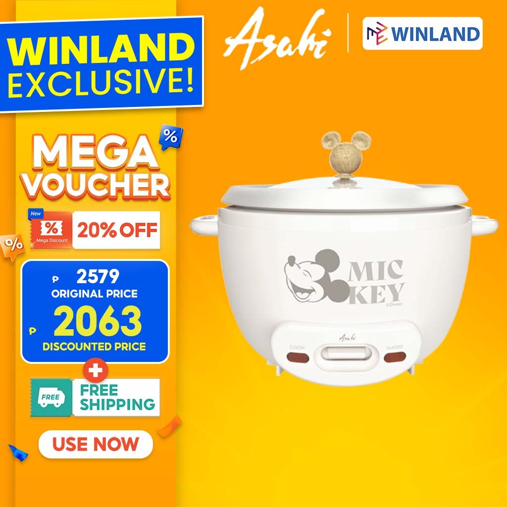 Asahi by Winland 1.5Liters Automatic Keep Warm function 8 cups Disney ...