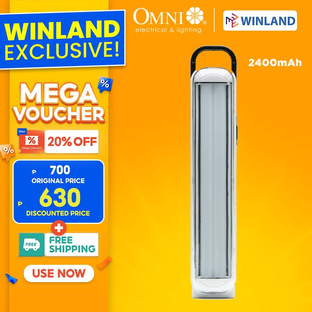 Omni by Winland LED Super Bright 2 Tube Automatic Emergency Light - AEL-522 | Shopee Philippines