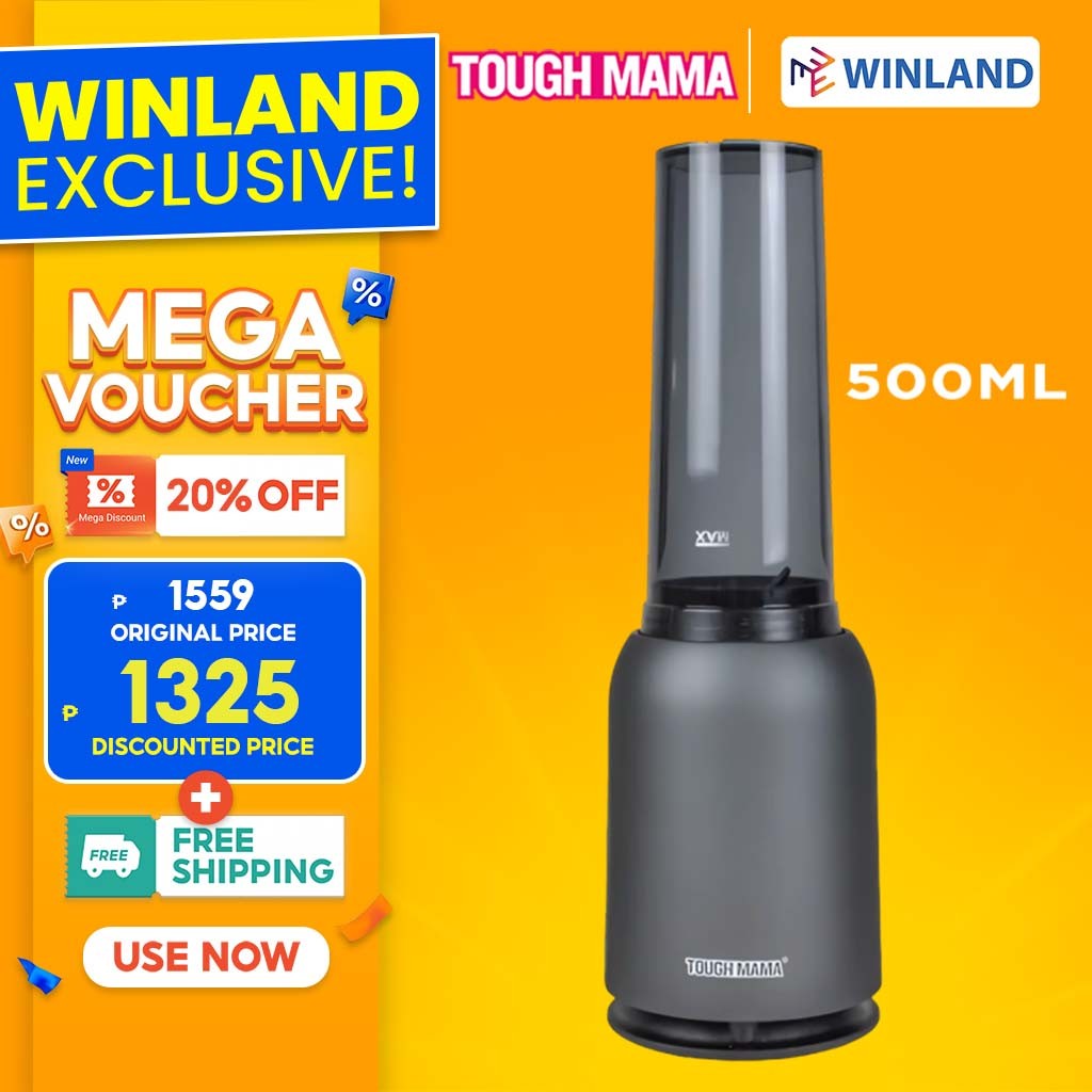 Tough Mama by Winland NTMPB-4 0.5L One Touch Personal Juice Blender ...