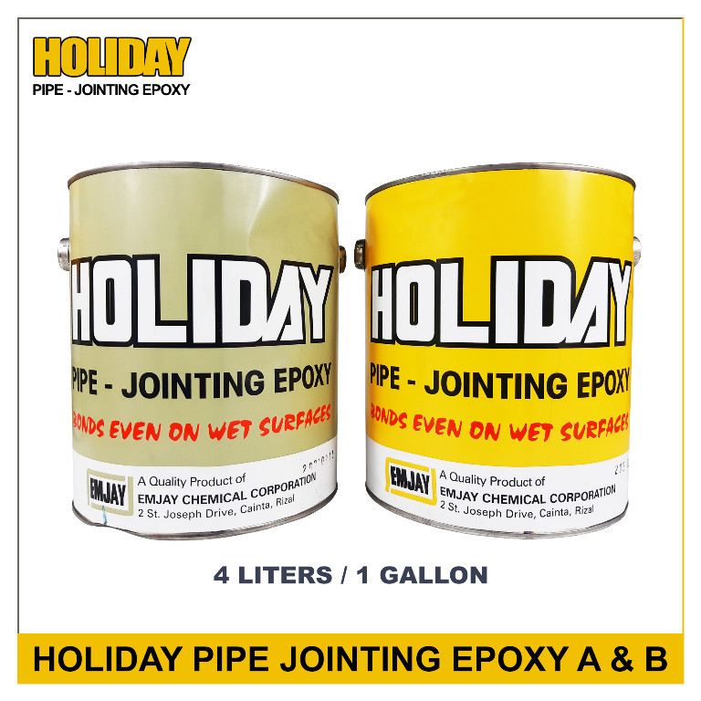 Holiday Pipe PVC Jointing Epoxy Component A & B Set 4L (1GAL) | Shopee ...