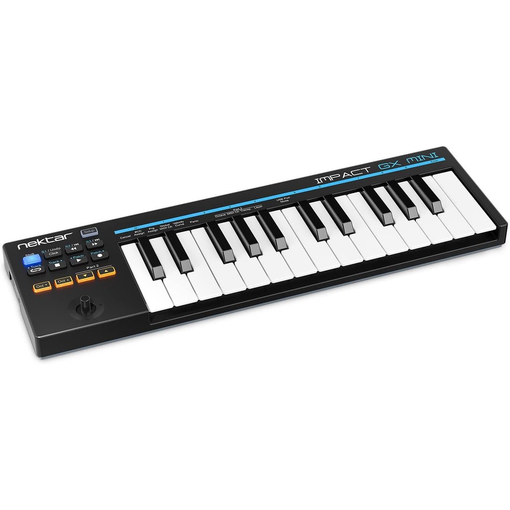 Nektar Technology Impact GX Mini MIDI Controller, Keyboard, Transport ...