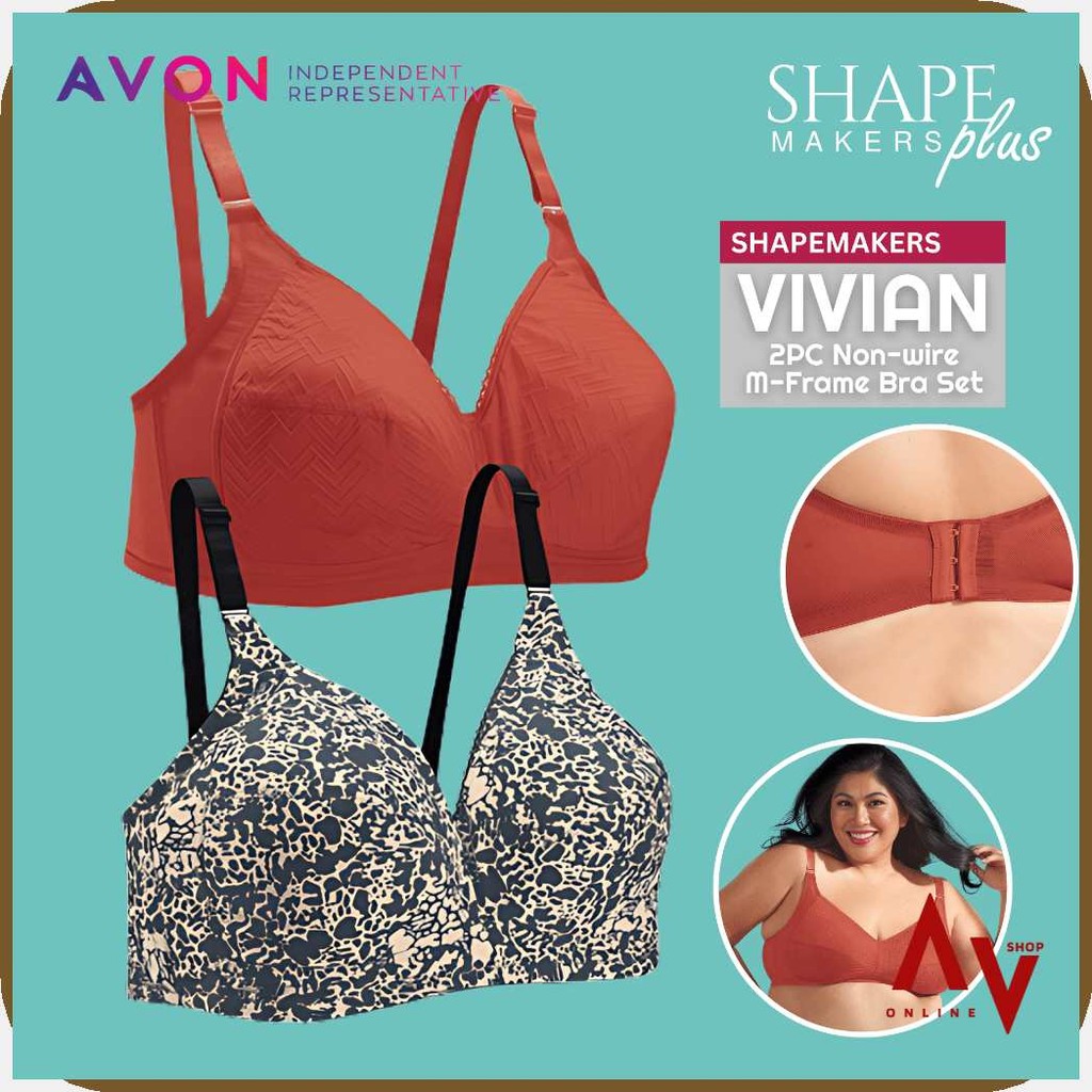 Avonn_p@Vivian+Vb-Nonwire^E?2pc?pK*Shapemakers?om~Plus*tg?Brassiere~S*38B?X~to 42B | Shopee ...