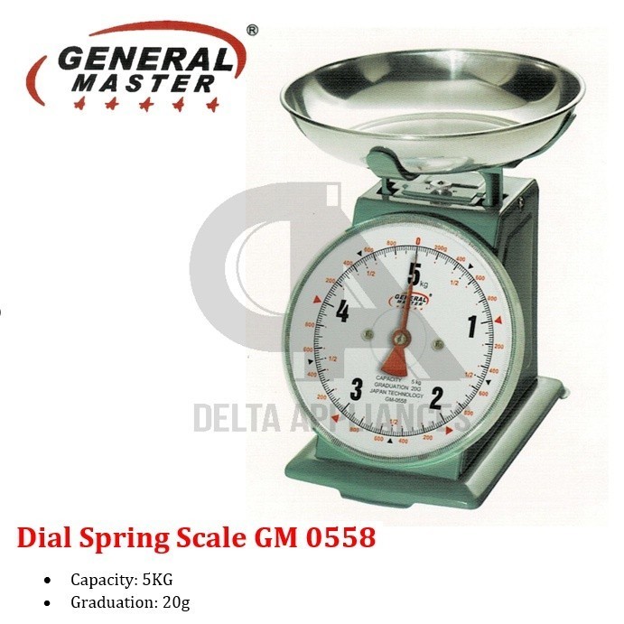 General Master GM 0558 Dial Spring Scale General Master Weighing Scale ...