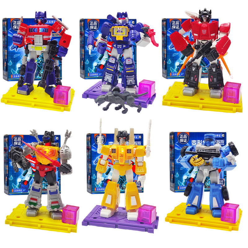 Blokees Transformer Optimus Prime Building Blocks Transforming Bumblebee Action Figure Robot ...
