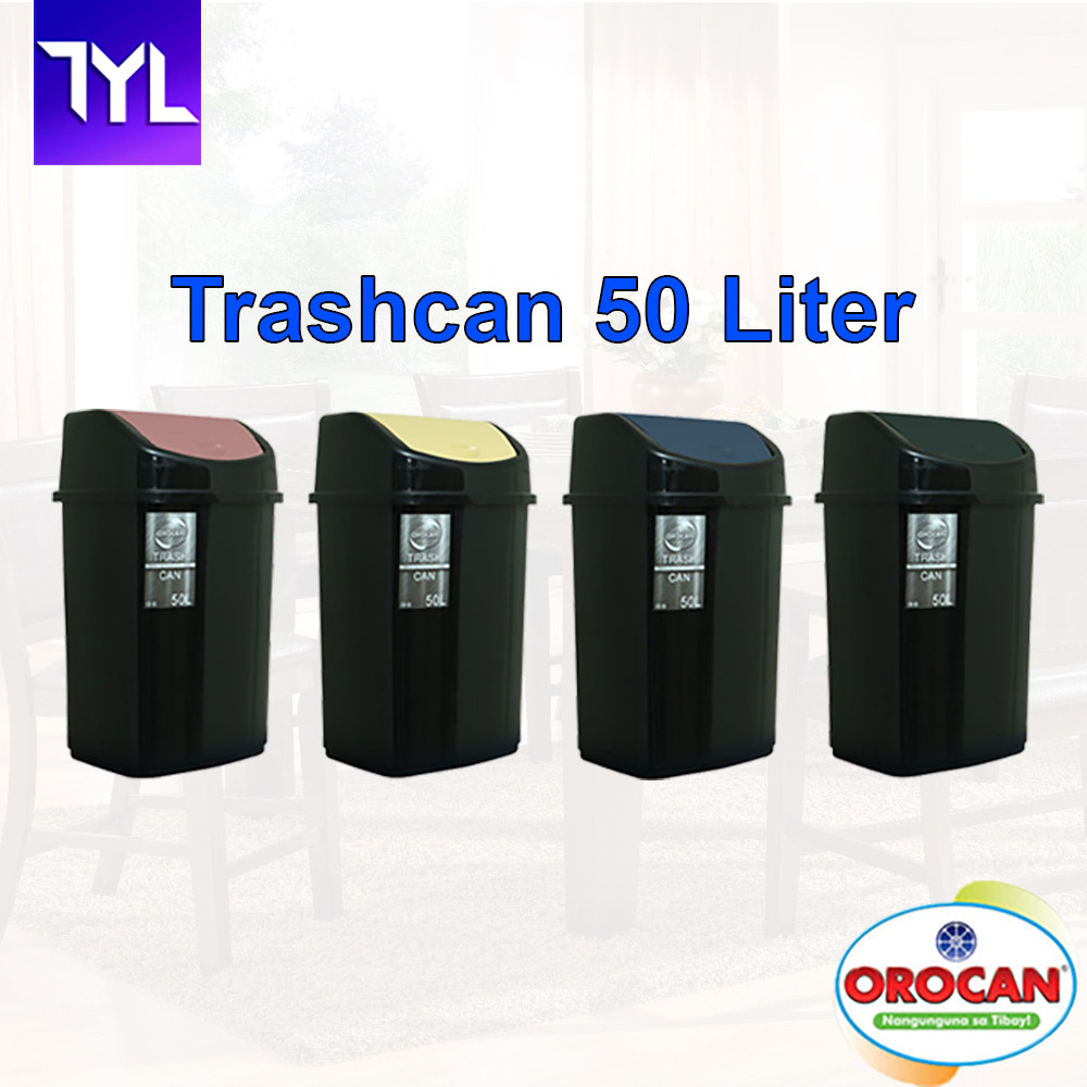 Orocan Trash Can 50 Liter Basurahan Trashcan Trashbin Garbage Disposal ...