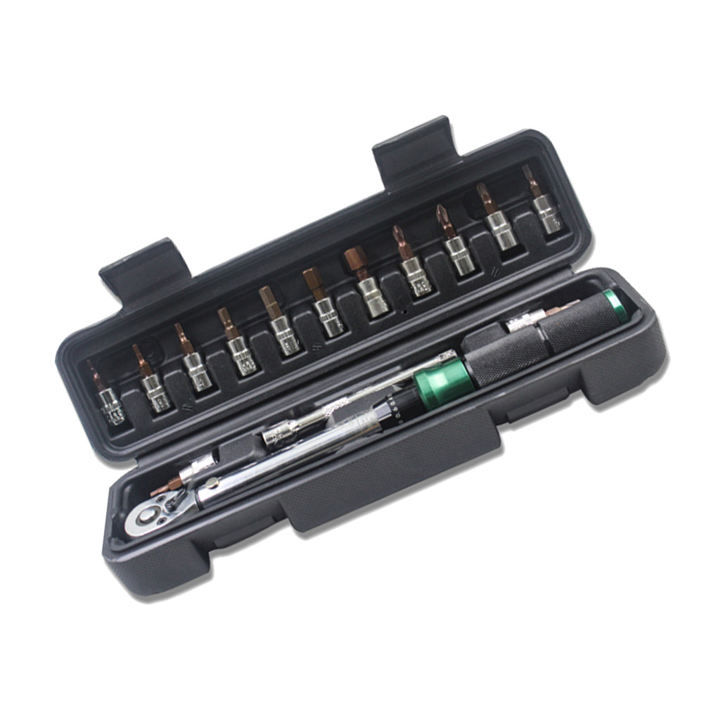 15pcs Drive Click Torque Wrench Set 0.1Nm Micro Quick Release Back Push ...