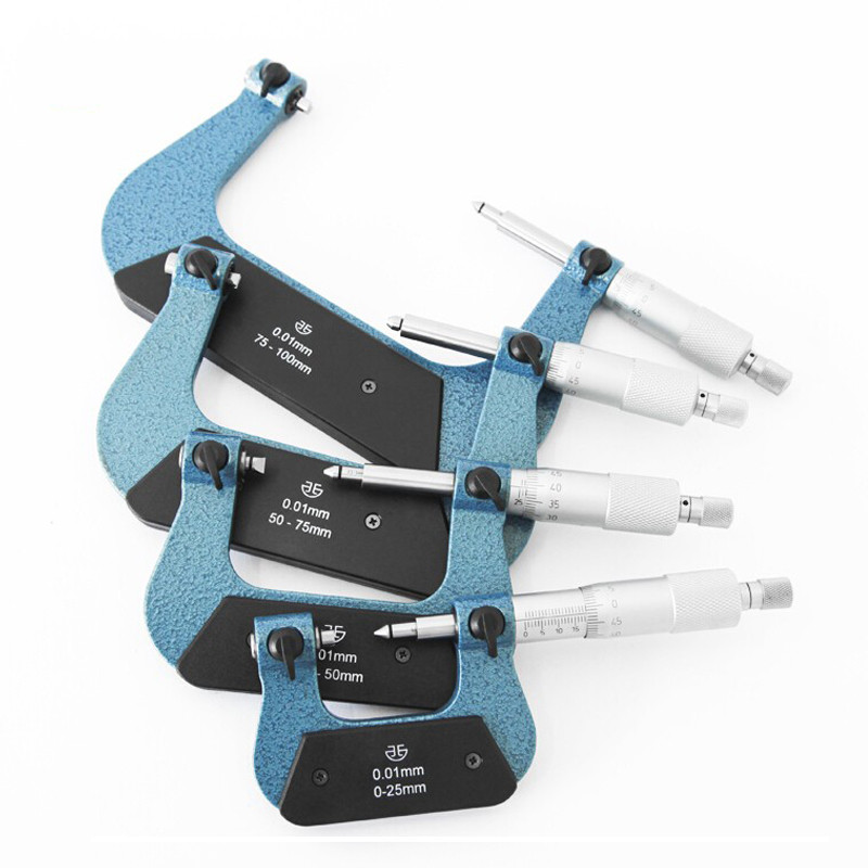 QLR Thread micrometer rotary type with conical V-shaped measuring head ...