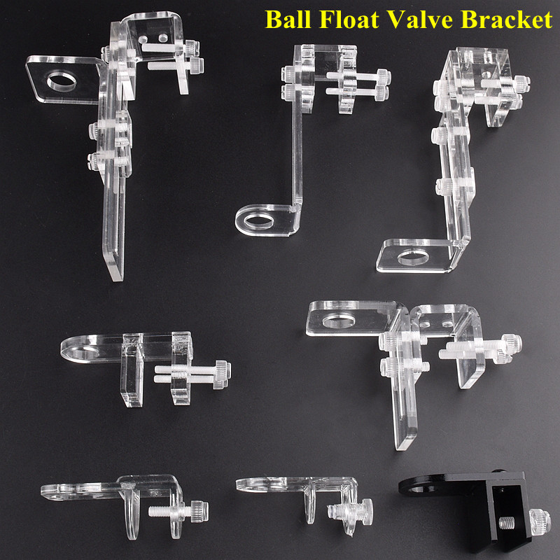 8 Types Ball Float Valve Bracket Aquarium Fish Tank Glass Clamping ...