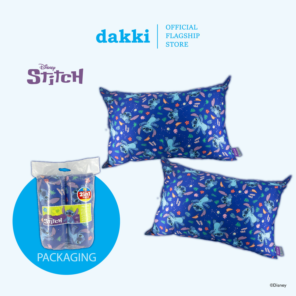 Dakki 2 in 1 dToons 18"x 28" Stitch Cosmic Regular Pillow | Shopee Philippines