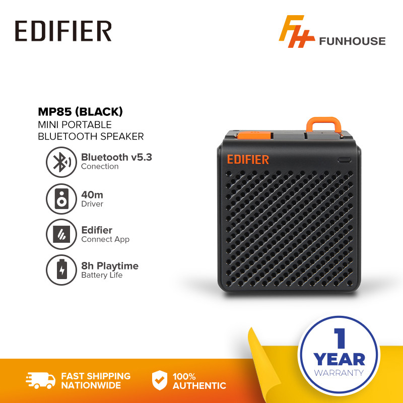 Edifier MP85 - Mini Portable Bluetooth Speaker | Built-in battery | Bt ...