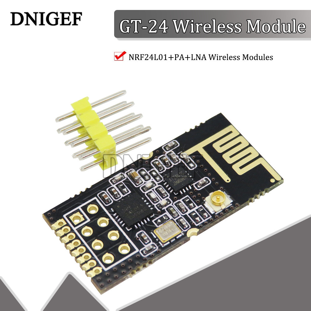 DNIGEF GT-24 Wireless Module NRF24L01 1100meters long-distance NRF24L01 ...