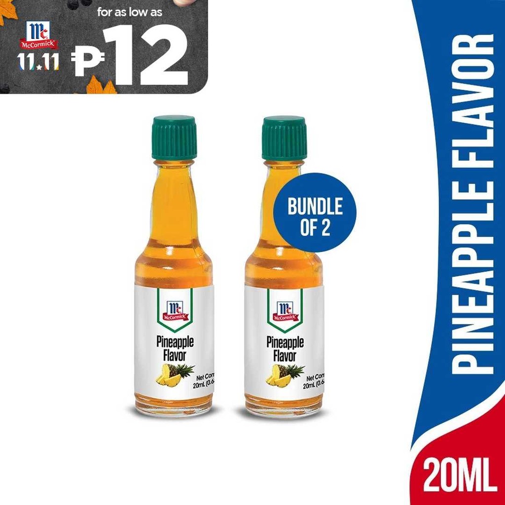 McCormick Pineapple Flavor 20ml- Bundle of 2 | Shopee Philippines