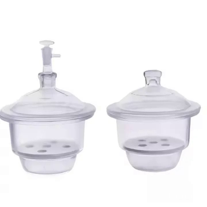 Lab Glassware Clear Glass Desiccator with Porcelain Plate Transparent ...