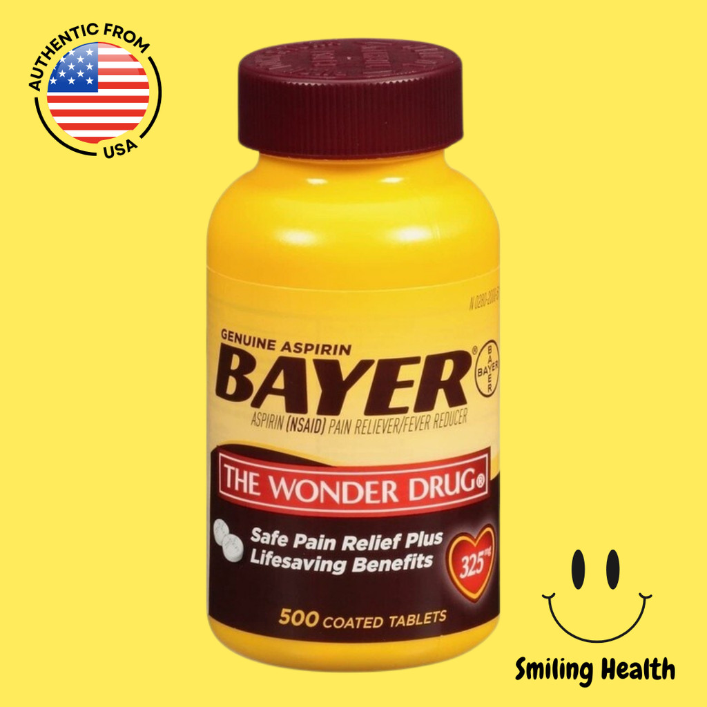 Bayer Genuine 325mg, 500 Coated Tablets | Shopee Philippines
