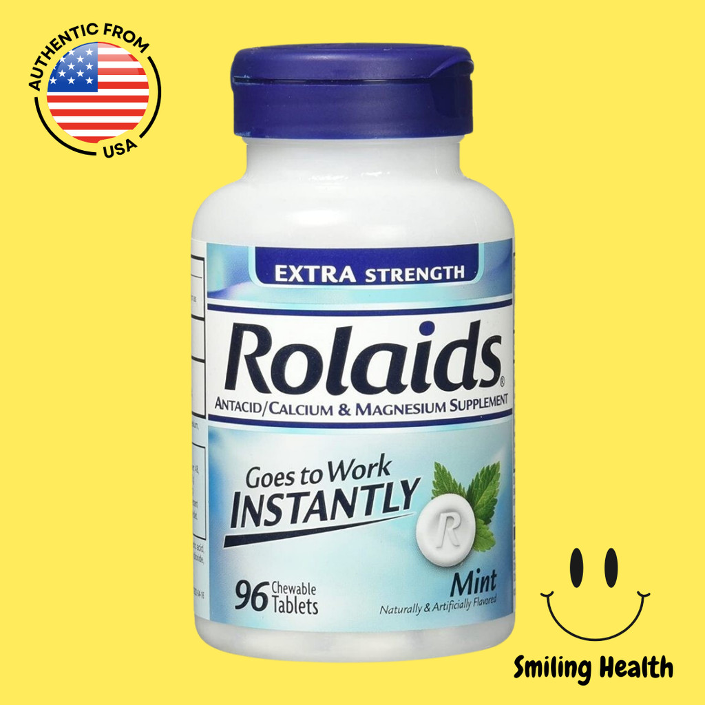 Rolaids Calcium and Magnesium Extra Strength Mint (96 Tablets) | Shopee ...