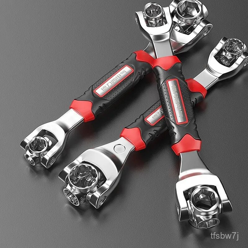 Universal 52 In 1 Socket Wrench 12 Teeth Design 360 Degree Rotating ...