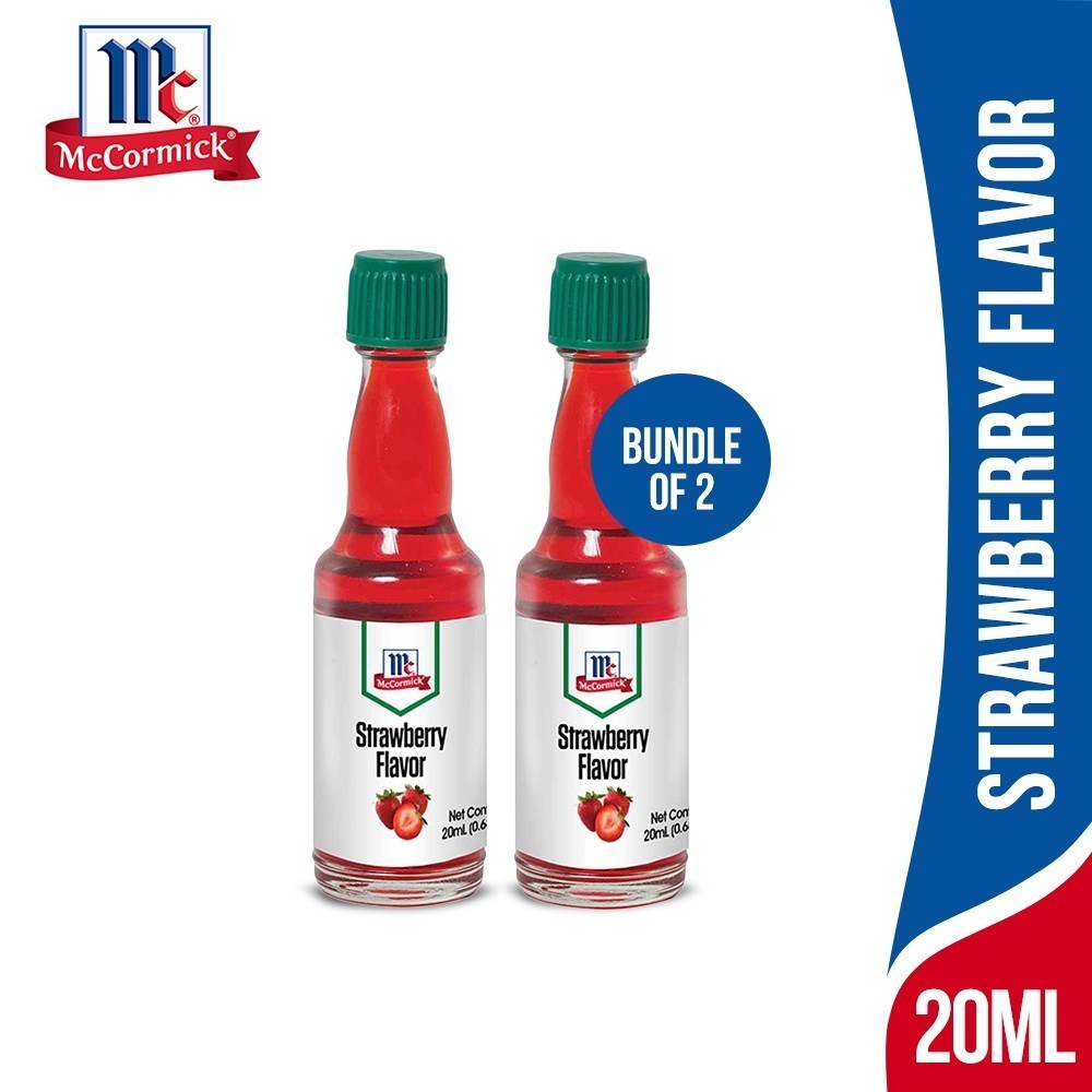 McCormick Strawberry Flavor 20ml- Bundle of 2 | Shopee Philippines