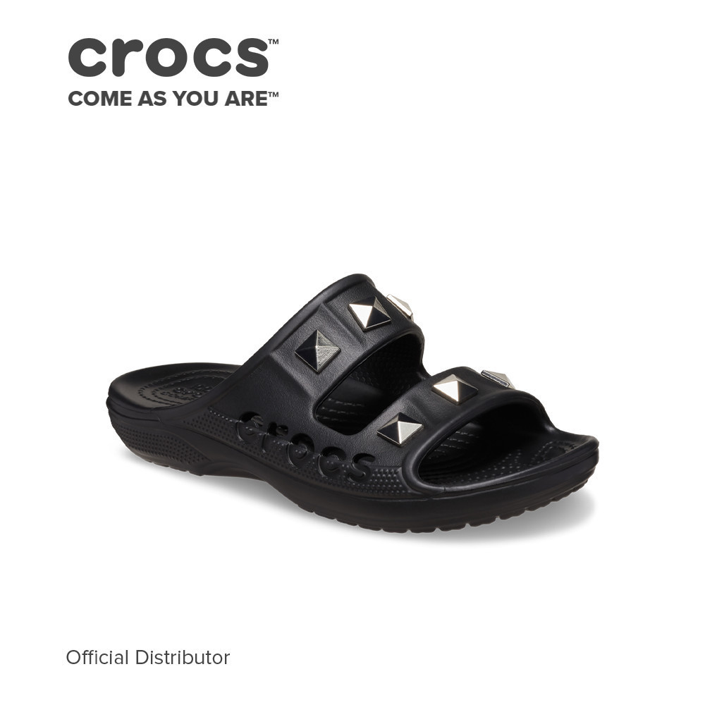 Crocs Baya Embellished Sandal in Black Shopee Philippines