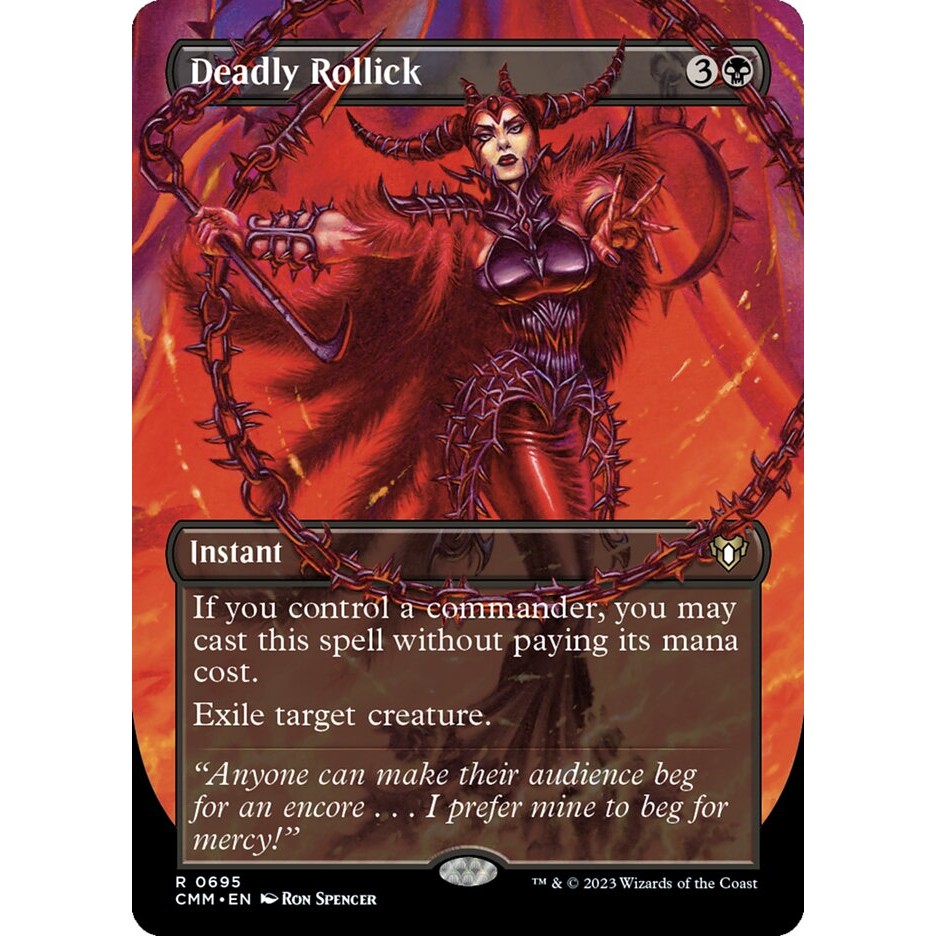 MTG Proxy Card - Deadly Rollick #695 (Borderless) | Commander Masters ...