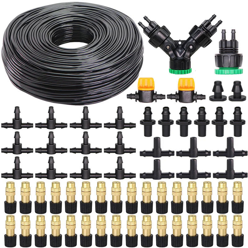 10-50m Automatic Garden Watering Mist Spray Irrigation Misting System ...