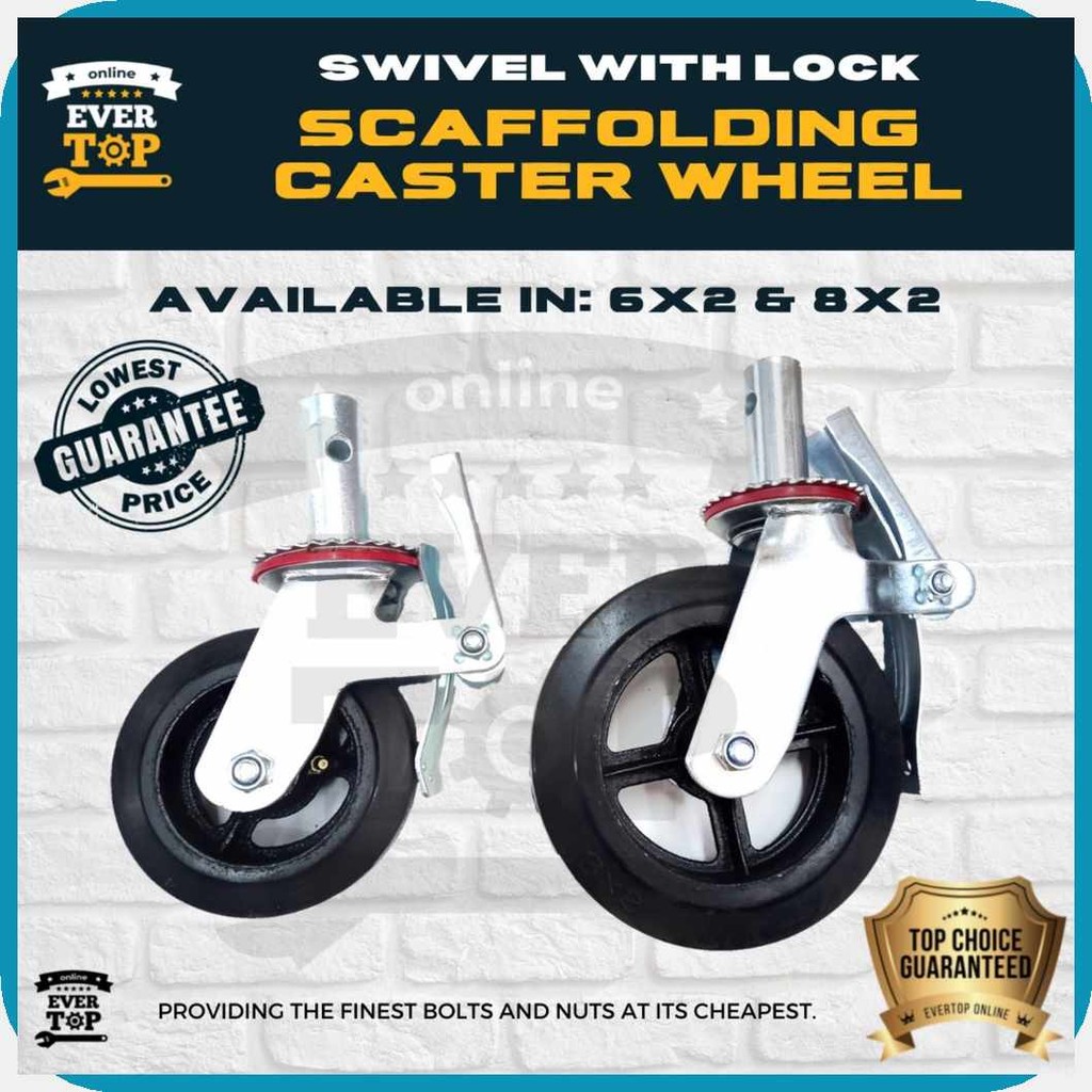 HD,G.Scaffolding@b@Rubber@D@Nk@LX@Bx@Pb@KZ Caster Wheel | 6x2 & 8x2 ...