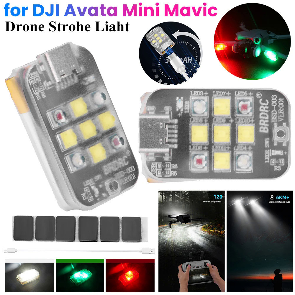 Blinking LED Flash 300mAh Night Flying Signal LED Lamp 3 Modes Wireless ...