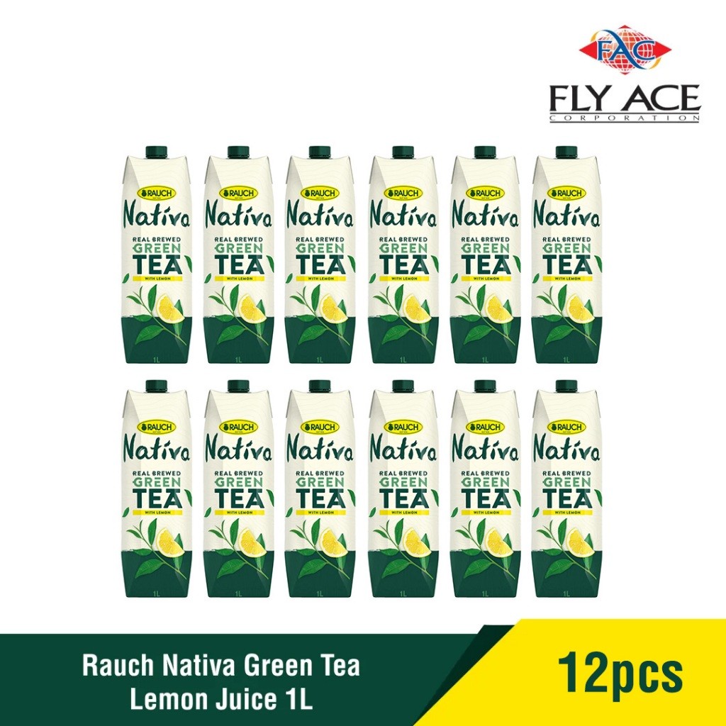 Rauch Nativa Green Tea Lemon 1L x12 | Shopee Philippines