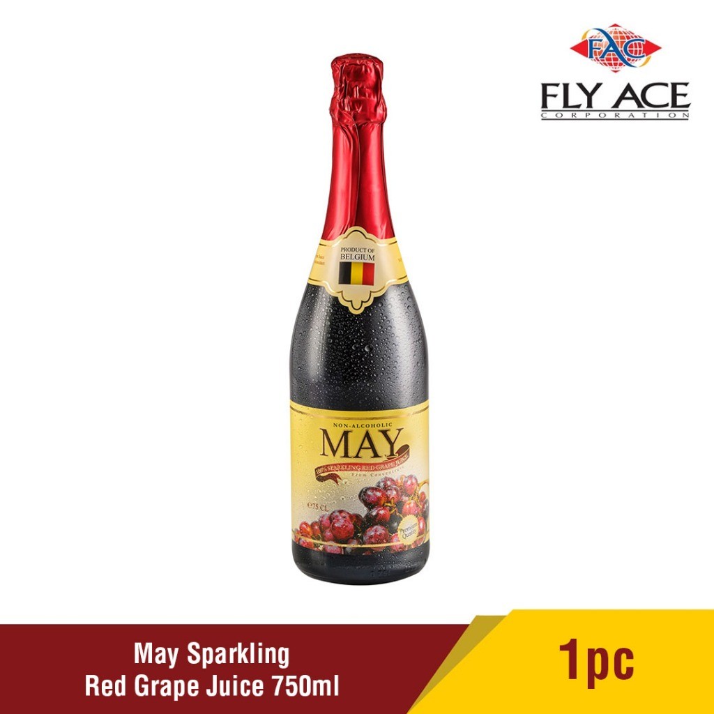 May Sparkling 100% Red Grape Juice 750ml | Shopee Philippines