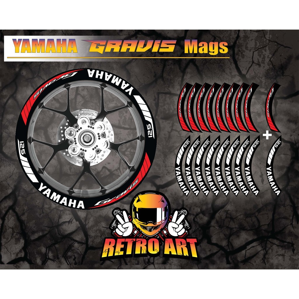 YAMAHA Gravis Mags decals | Shopee Philippines
